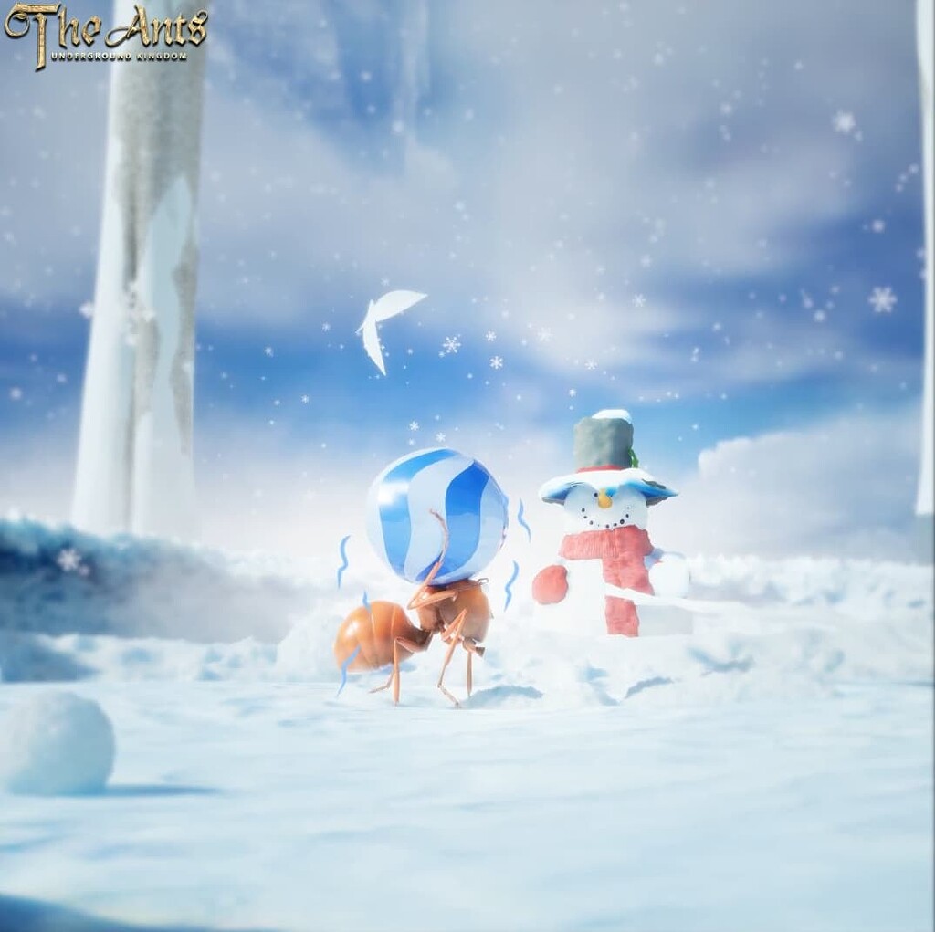 How many white Christmas gift boxes appeared at the end of the video ...