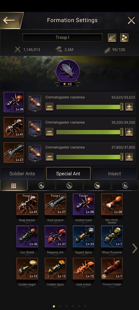 soldier capacity depend on ant - Questions and Answers - The Ants ...