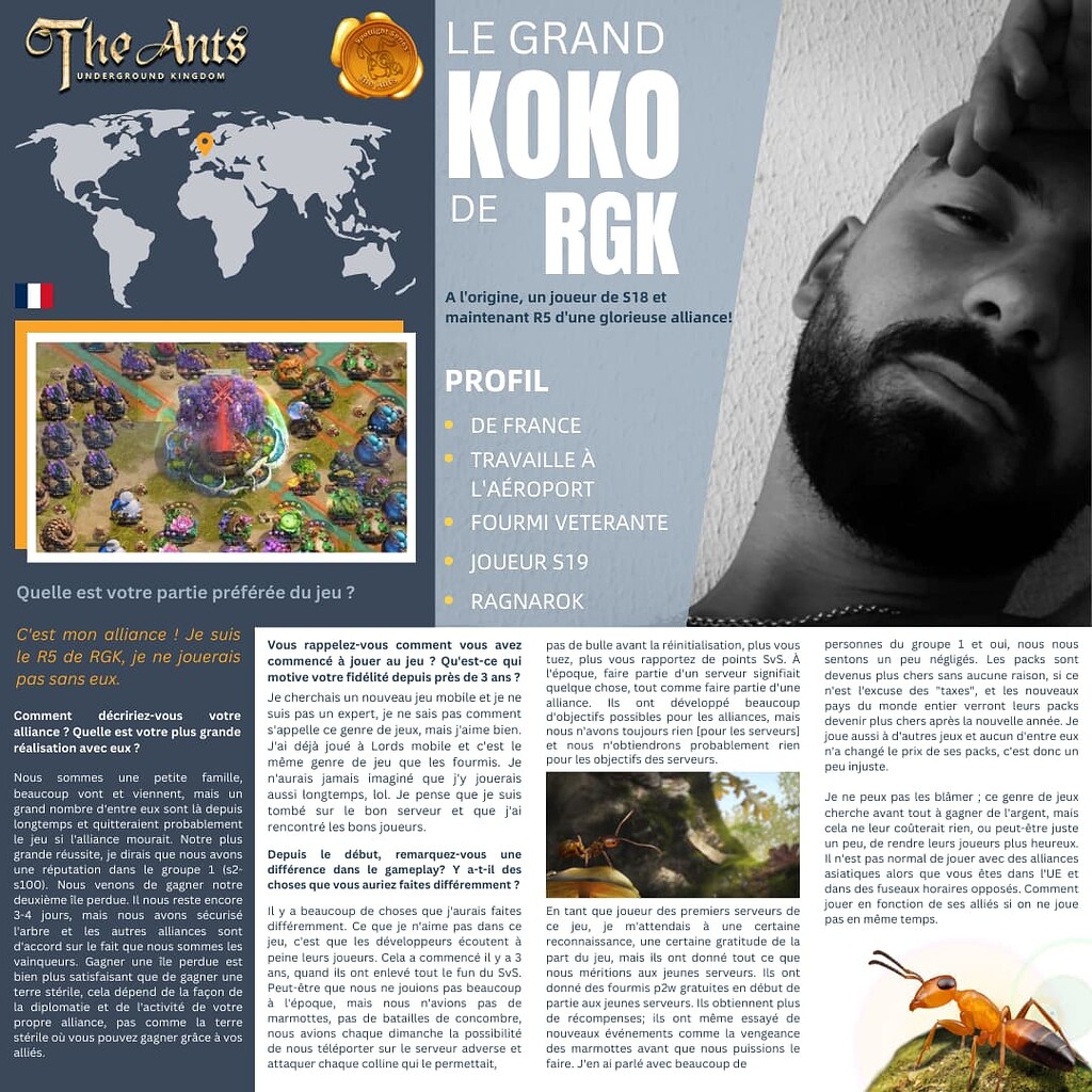 HISTOIRES The Ants - KOKO - Player Profiles - The Ants: Underground Kingdom