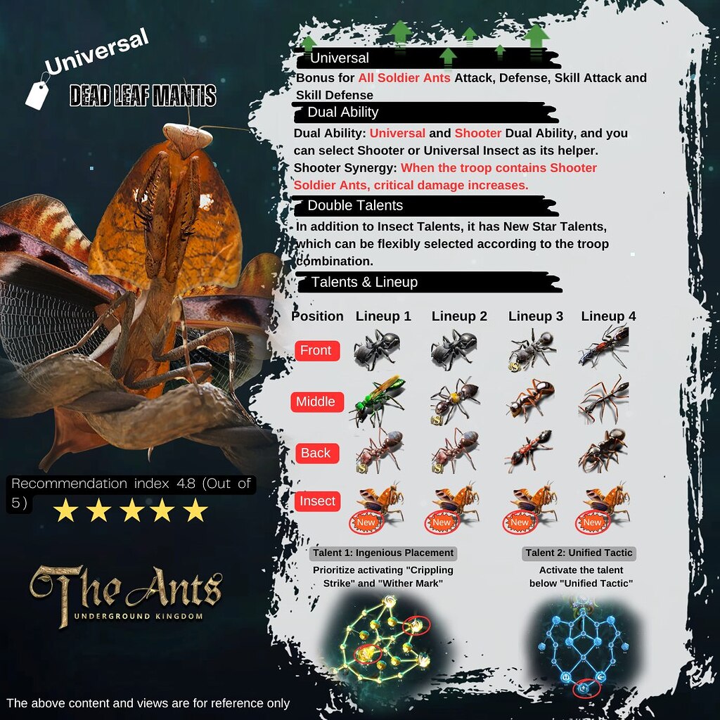 The New Universal and Shooter Dual Ability Insect-Dead Leaf Mantis has ...