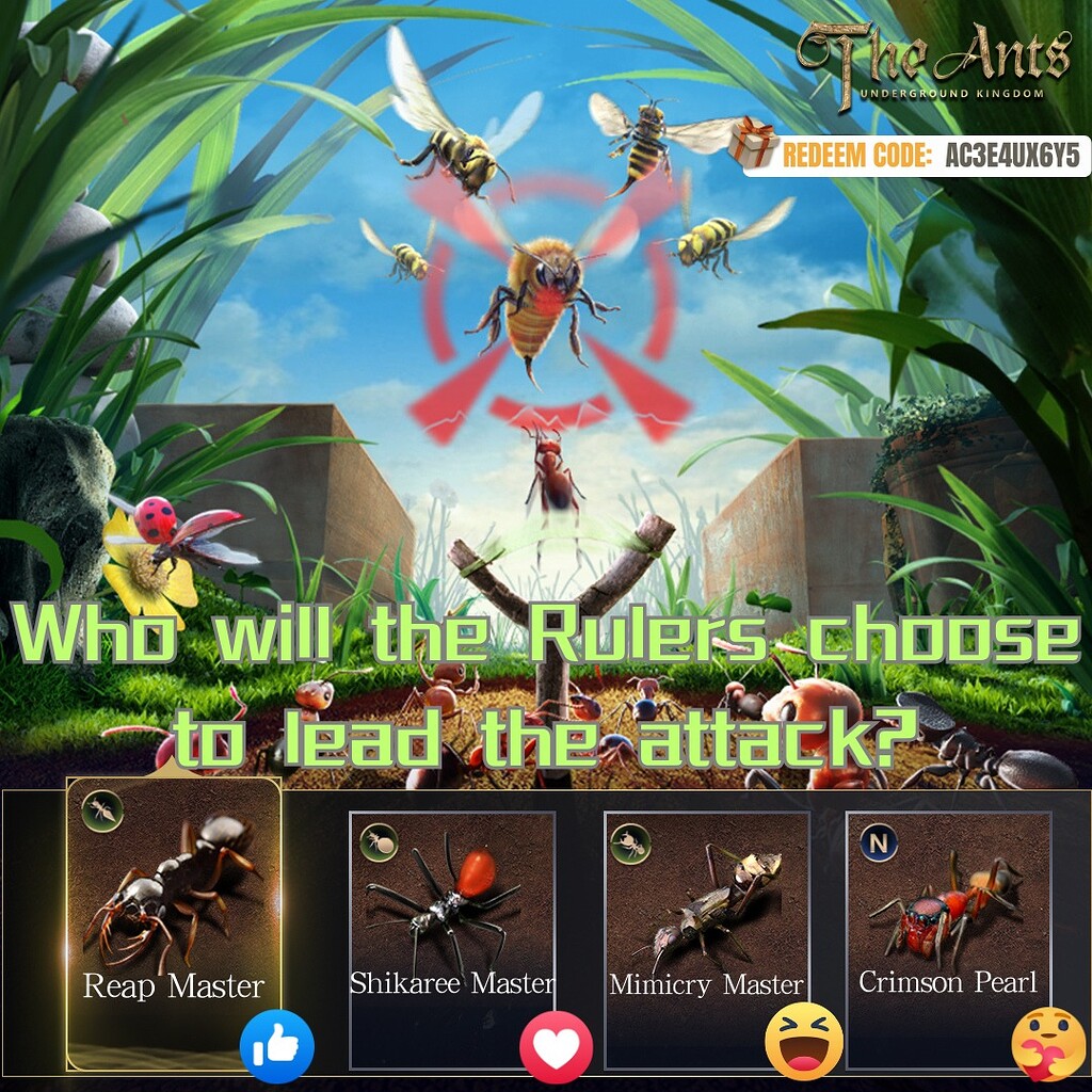 Hornet Invasion, which Special Ant will the Rulers send to lead the ...